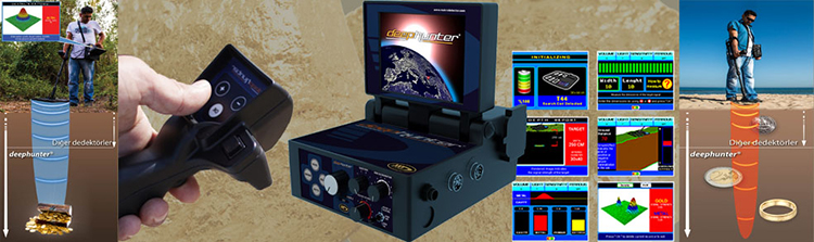 Deep Hunter Pro Görüntülü Dedektör – Altın Arama Dedektörü